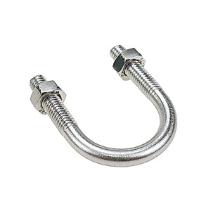 Sscon 10Pcs M6x22mm 304 Stainless Steel U-Bolt Fastener for 22mm Pipe Dia