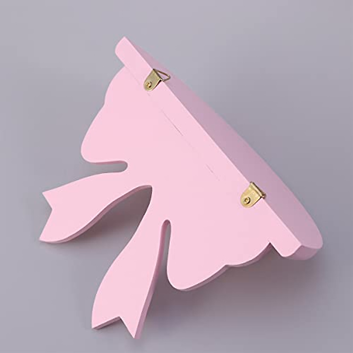 Cabilock Floating Shelves Semi Circle Ledge Wood Shelves Wall Mounted Storage Shelves Display Stand Racks for Book Collectibles Nursery Room