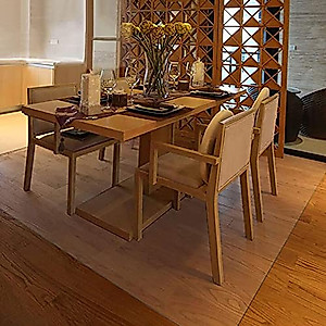 Clear PVC Desk Chair Mat 2mm PVC Clear PVC Floor Protector Mat, Chair Mats with Non-Slip for Hard Floors Transparent PVC Mats Rectangle Floor Protector Mat Waterproof,60/70/80/90/100/110/120/130/140/