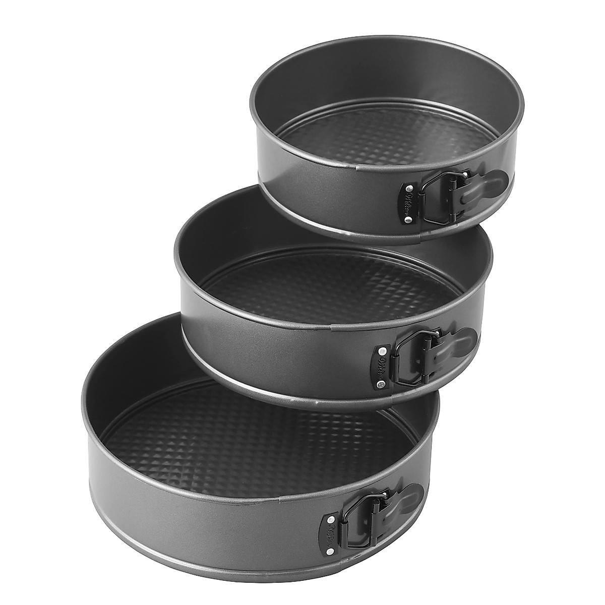 Wilton Springform Cake Pan Set, 3-Piece, 3 Pc, Gray