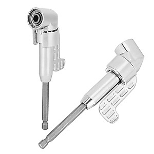 105 Degree Right Angle Drill Adapter Turn Screwdriver Drill Socket Adapter with Quick Connect Handle for All Electric Drills and Socket Wrenches