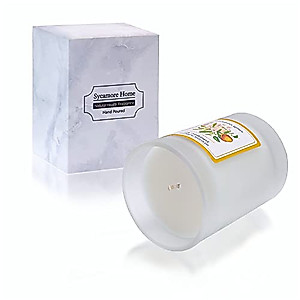 Scented Candle Freesia&English Pear Premium Aroma Candle, Candles for Home Scented Smoke-Free jar Candle