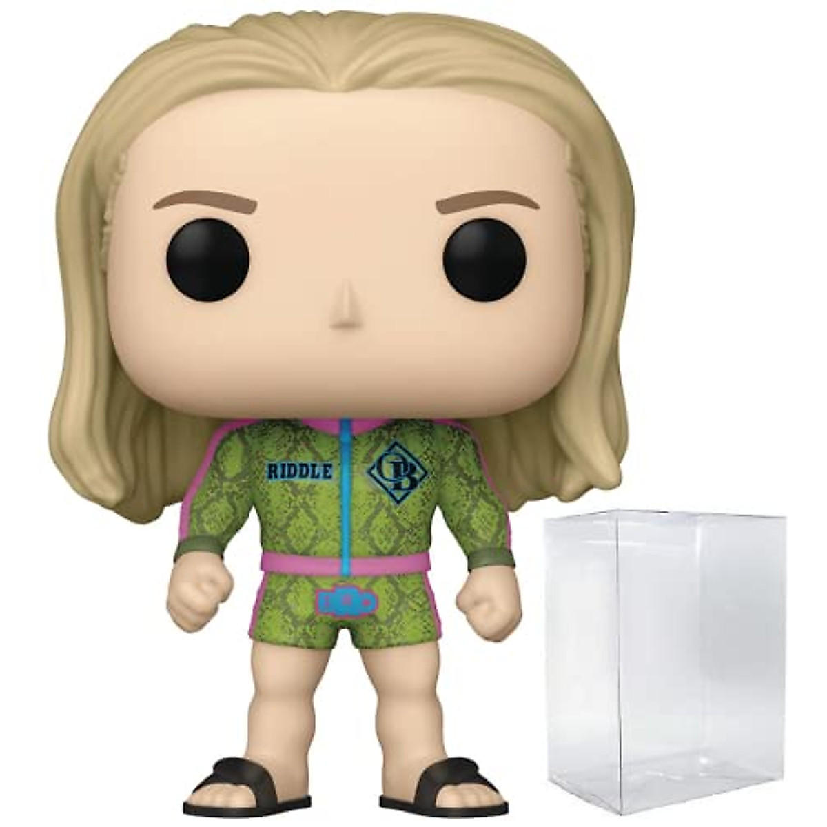 POP WWE: Matt Riddle Funko Vinyl Figure (Bundled with Compatible Box Protector Case), Multicolor, 3.75 inches