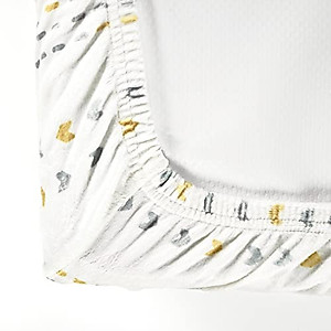 Lush Decor Baby Hygge Geo Modern Soft & Plush Changing Pad Cover, 32" x 16" x 5", Yellow