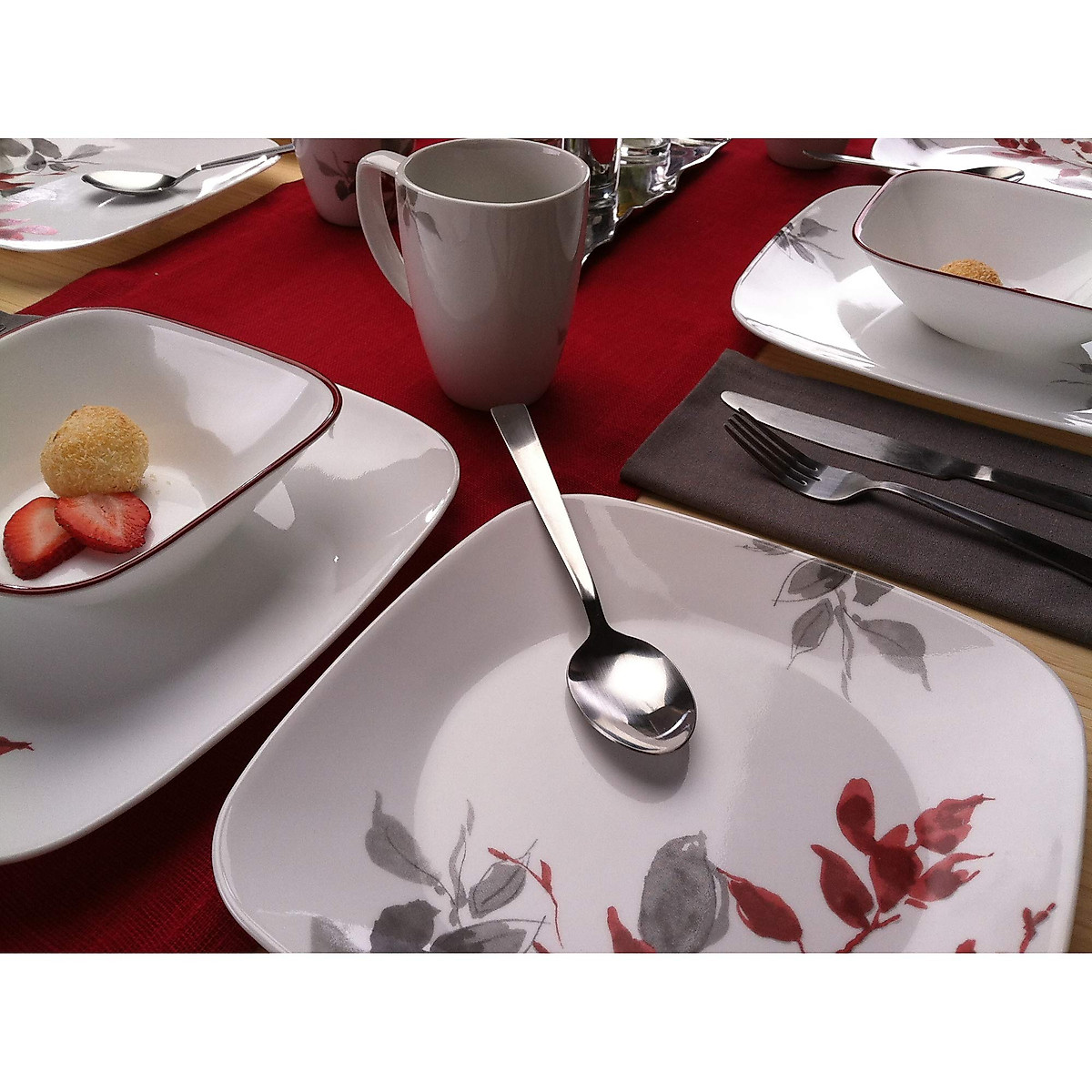 Corelle Square Kyoto Leaves 16-pc Set