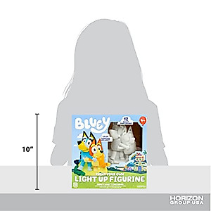 Bluey Paint Your Own Light-Up Figurine, Bluey & Bingo Night Light, Toys for Kids, Playset, Party Decorations, Game, for Kids Ages 3+