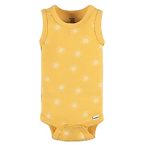 Gerber Baby Boys Multi-Pack Sleeveless Onesies Bodysuit Fun In The Sun Grey 3-6 Months