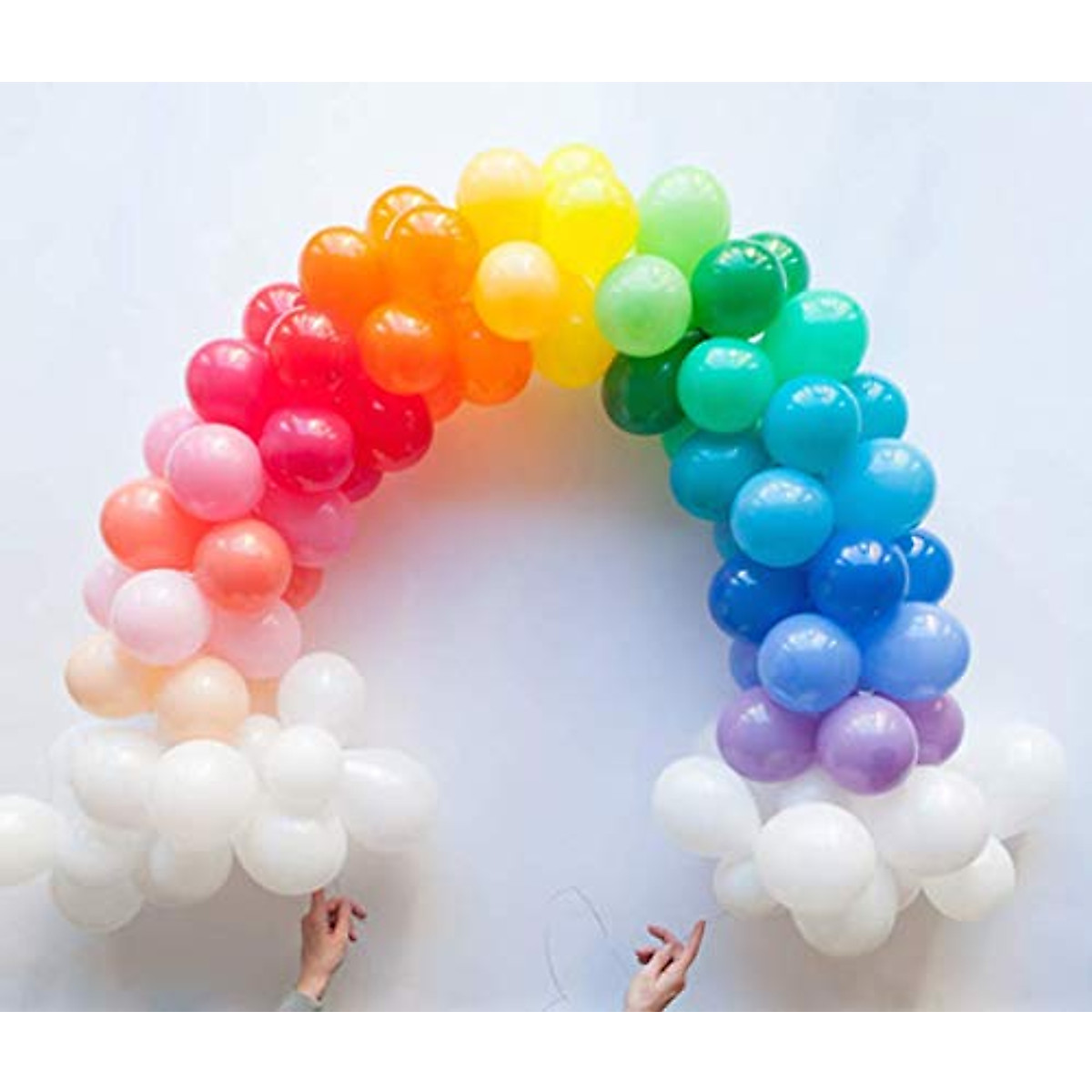 Beaumode 5 Inches Tiny Balloons Assorted Latex Rainbow Balloons 200pcs for DIY Balloon Garland Balloon Game Bridal Shower Bachelorette Birthday Party Centerpiece Decor