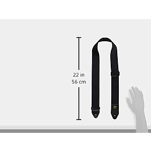 Ernie Ball Stretch Comfort Guitar Strap, Black (P04143)