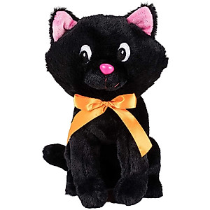 BLUE PANDA Black Cat Stuffed Animal, Sabrina The Cat Halloween Plush (6 x 10 x 11 Inches)