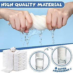 60 Pack Baby Muslin Washcloths Muslin Burp Cloths 6 Layer Soft Absorbent Face Towel, 12 x 12 Inch Burp Rags Natural Newborn Bath Essentials for Baby Infant Kids Sensitive Skin, Baby Registry as Shower