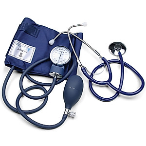 Graham-Field 100-019LA Lumiscope Blood Pressure Kit with Aneroid Sphygmomanometer and Stethoscope, Large Adult Cuff