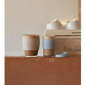 JOCO Cup 16oz - Eco-innovative Borosilicate Glass Reusable Classic Cup - (Army Green)