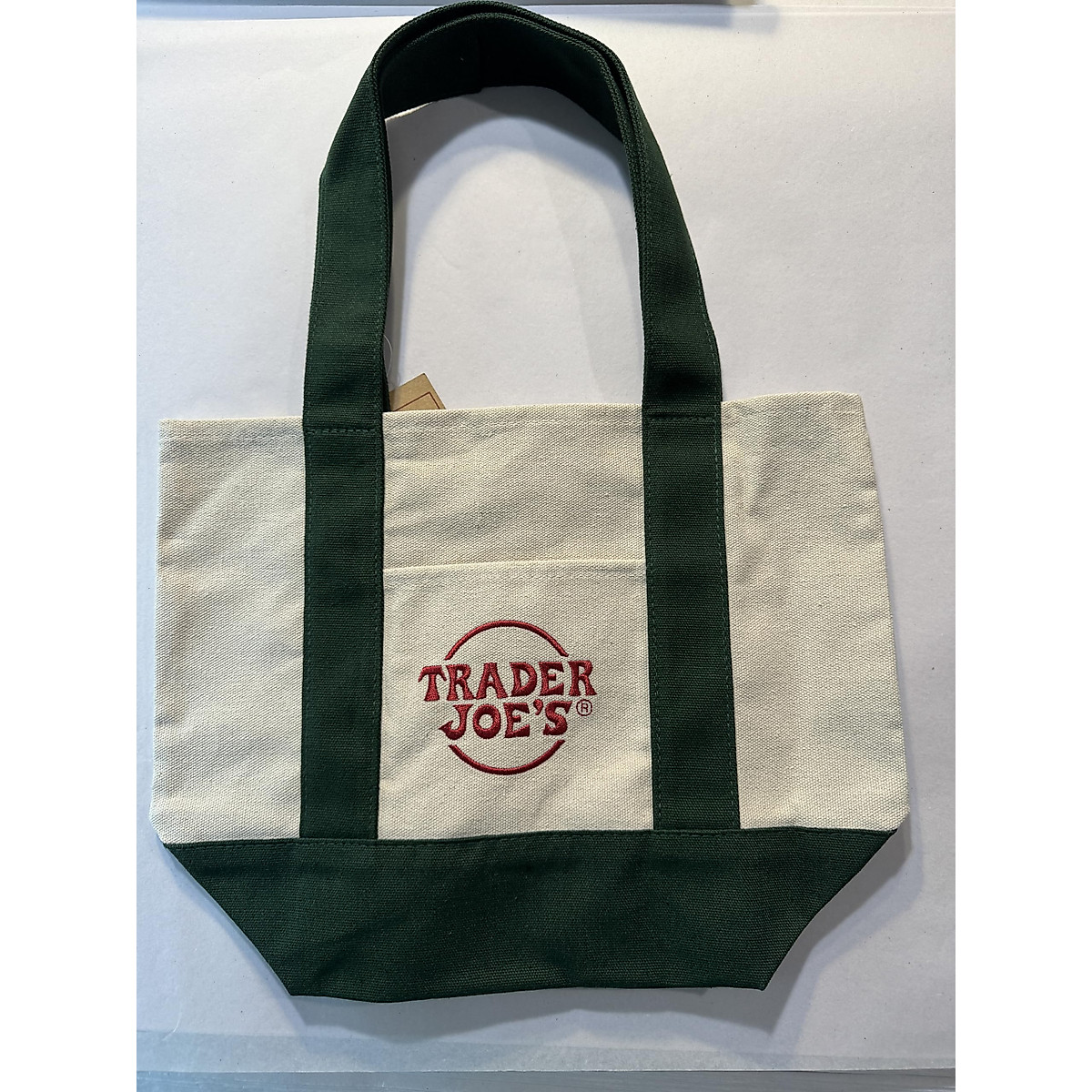 Set of Four Trader Joe's Mini Canvas Totes Bags