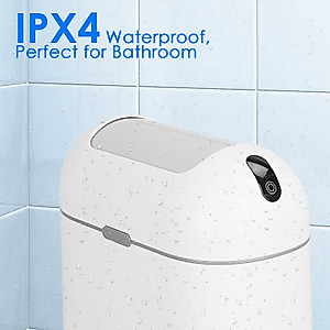 iMounTEK Automatic Trash Can 2.38Gal/9L Touchless Garbage Can Motion Sensor Narrow Wastebasket with Lid for Kitchen Bathroom Bedroom Office