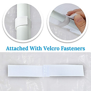 BenefitUSA Carport Side Wall for 10x20 Tent Garage, Replacement Canopy Sidewall White (Side Wall ONLY, Frame NOT Included)