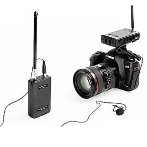 Saramonic SR-WM4C Wireless Lavalier Microphone System for Canon 6D 600D 5D2 5D3 Nikon D800 Sony DV DSLR Camcorders