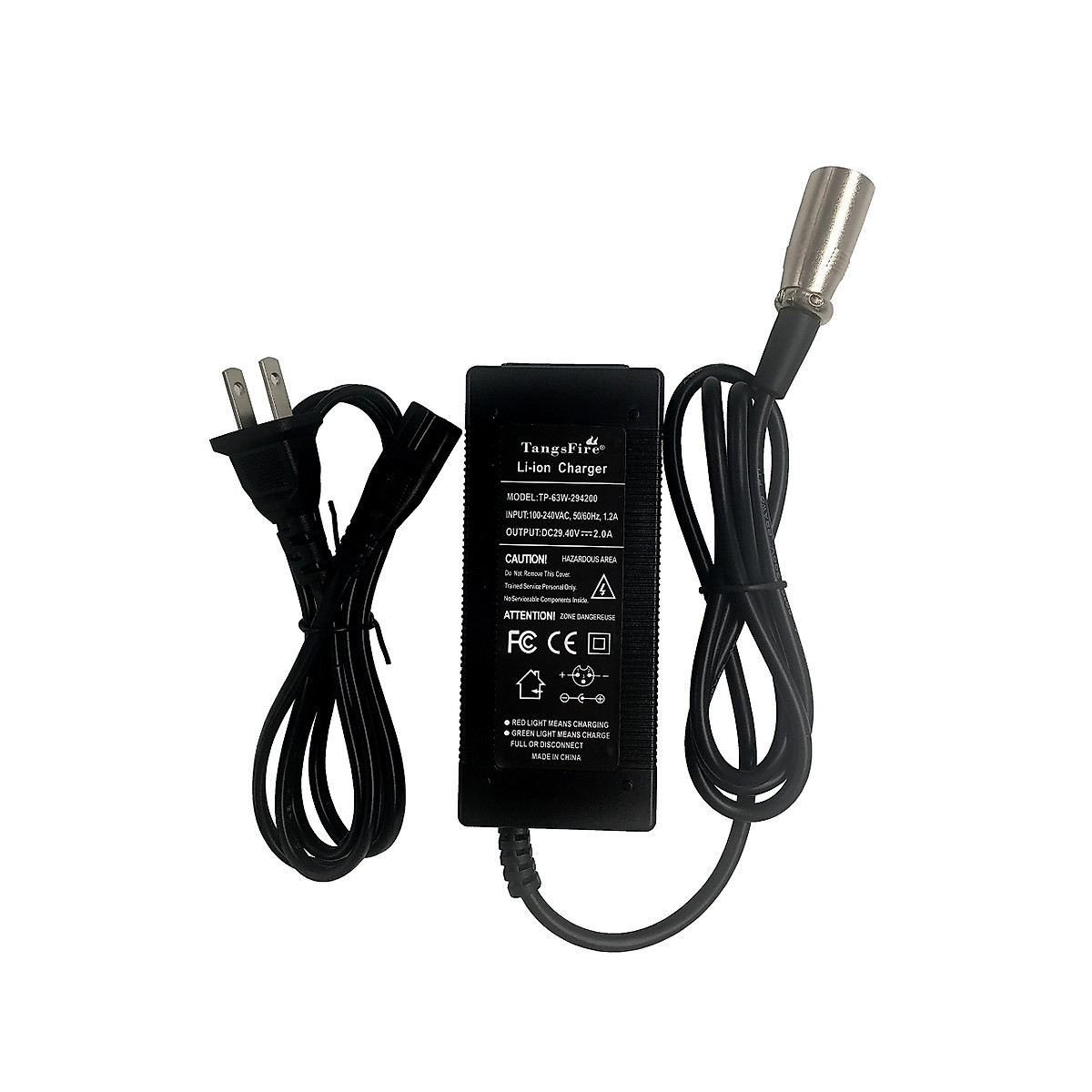 29.4V Battery Charger 25.9V 24V Output 2A for Lightweight Foldable wheelchairs (3-Pin XLR)