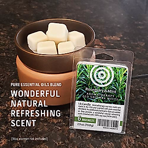 I & Candle, Aromatherapy Wax Melts. 100% Soy Wax (Non-GMO) - Rosemary & Mint (2 Pack)