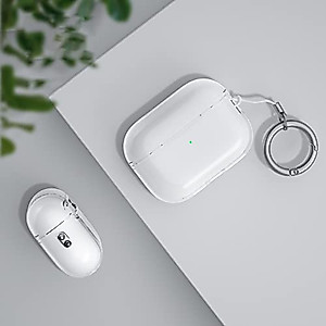 ATAMER Compatible Airpods Pro 2 Case, Clear Soft TPU Protective Cover, Compatible with MagSafe, with Lanyard, AirPods Pro 2nd Generation Charging Case 2022 (Clear)