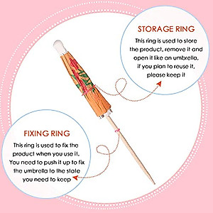 Drink Umbrellas Cocktail Picks Hawaiian Multi Color Drink Umbrellas Tropical Parasol Umbrella Cupcake Topper for Party Supplies (24 Pieces)