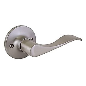 Design House 727941 Stratford 6-Way Universal Hall and Closet Door Lever, Satin Nickel, Passage/Hall & Closet, 3 Piece
