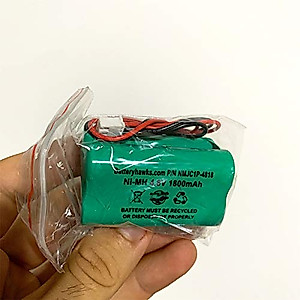 Ni-MH AA1800mAh 4.8v Exit Sign Emergency Light and Solar Light Battery Pack Replacement
