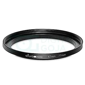 Altura Photo 67-77MM Step-Up Ring Adapter (67MM Lens to 77MM Filter or Accessory)