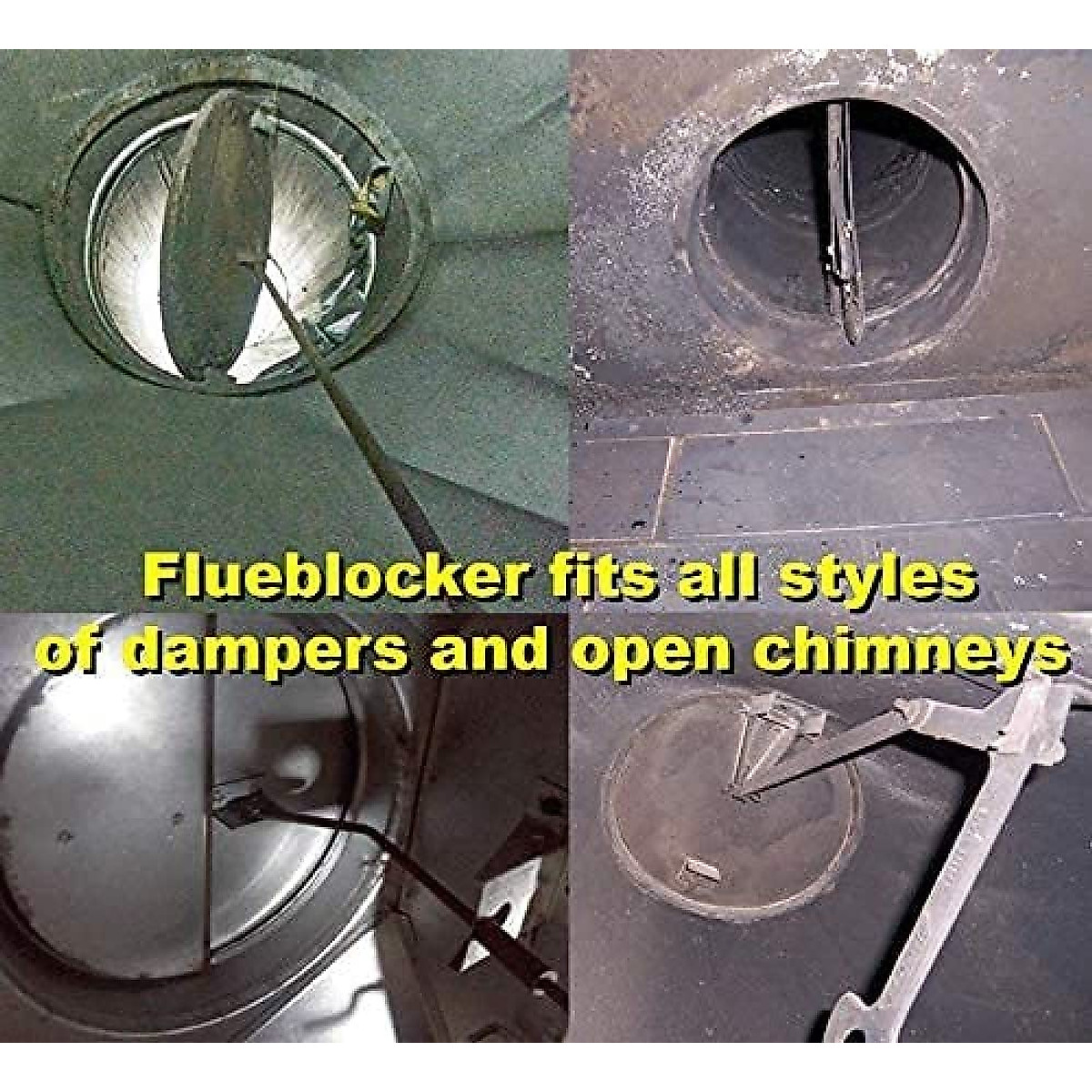 Flueblocker to Plug a 8" or 9" Round Chimney Flue – Chimney Sheep Wool Wood Stove & Fireplace Draft Stopper Plug Excluder – Save Energy Block Smell & Debris – Better Than Inflatable Pillow Balloon