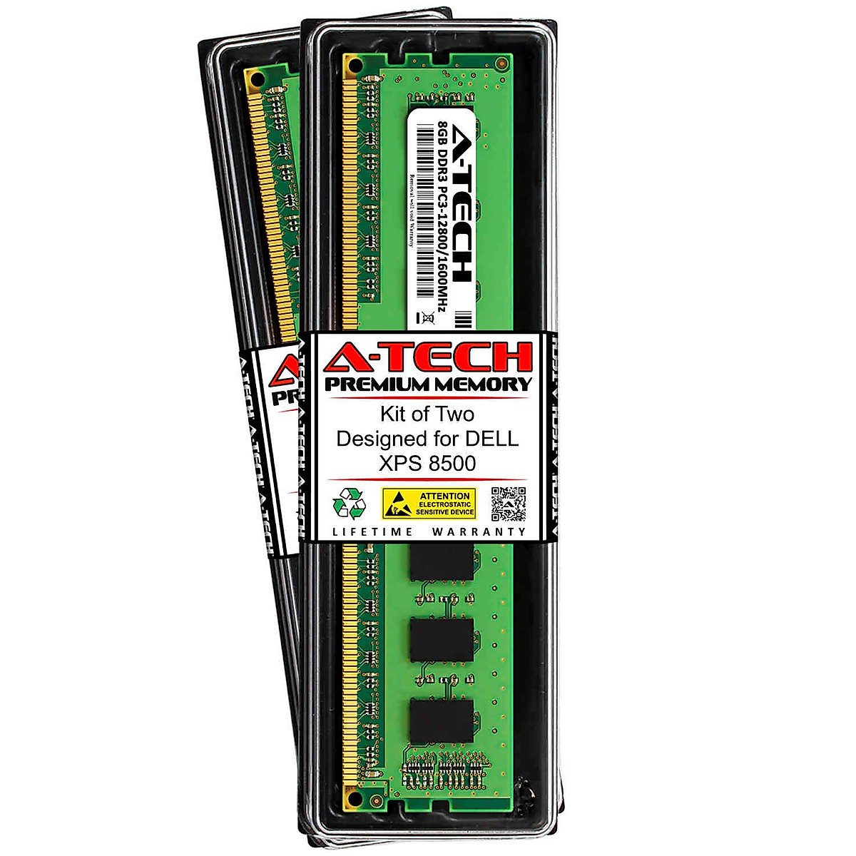 A-Tech 16GB (2 x 8GB) RAM for DELL XPS 8500 | DDR3 1600MHz DIMM PC3-12800 240-Pin Non-ECC UDIMM Memory Upgrade Kit