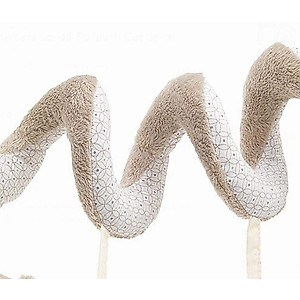 Musical Activity Spiral Car Seat Toys – Elegant Plush Toy for Cot Pram Crib Stroller with Hanging Rattles Soft Interactive Toy for Infants for Boys and Girls 1 Month +