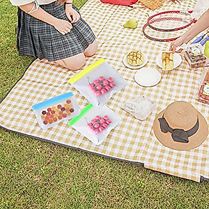 Skycase Reusable Storage Bags,[6 Pack] Reusable Food Storage Bags,2 Snack Bags+2 Sandwich Bags+2 Gallon Bags, Silicone Food Storage Bags for Fruits,Travel,Home Organization