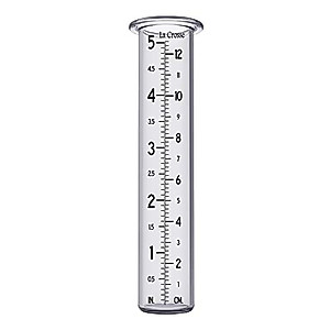 La Crosse Technology 704-1522 Rain Gauge Replacement Glass Tube, Clear