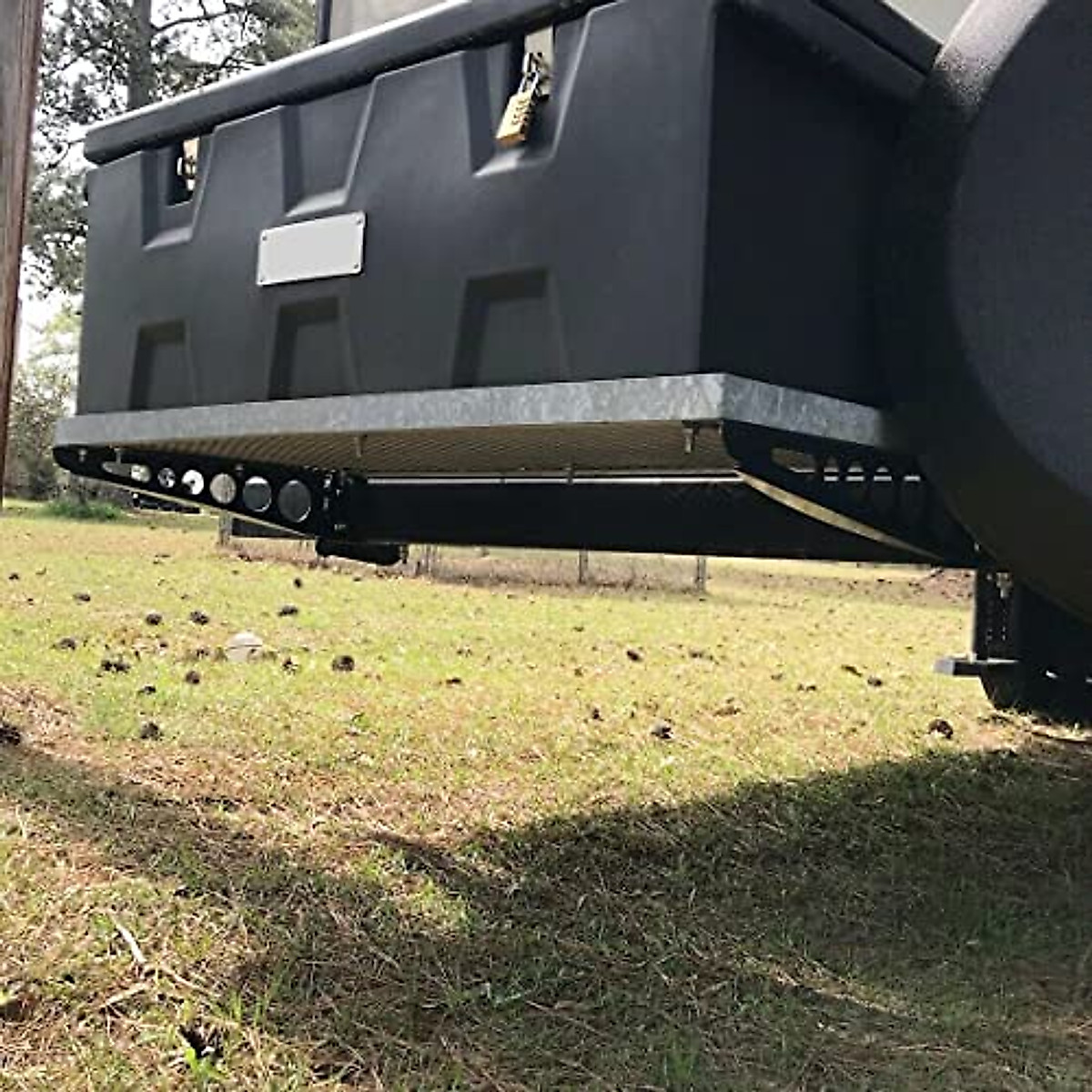 HECASA Bumper Cargo Bracket Compatible with RV 4 Inch Bumper Mounted Cargo Box/Generator Tray Support Arms