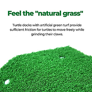 FABMODE Large Turtle Basking Platform Turtle Tank Decoration Accessories Reptile Frog Snake Lizard Climbing Ladder Ramp Resting Terrace Deck