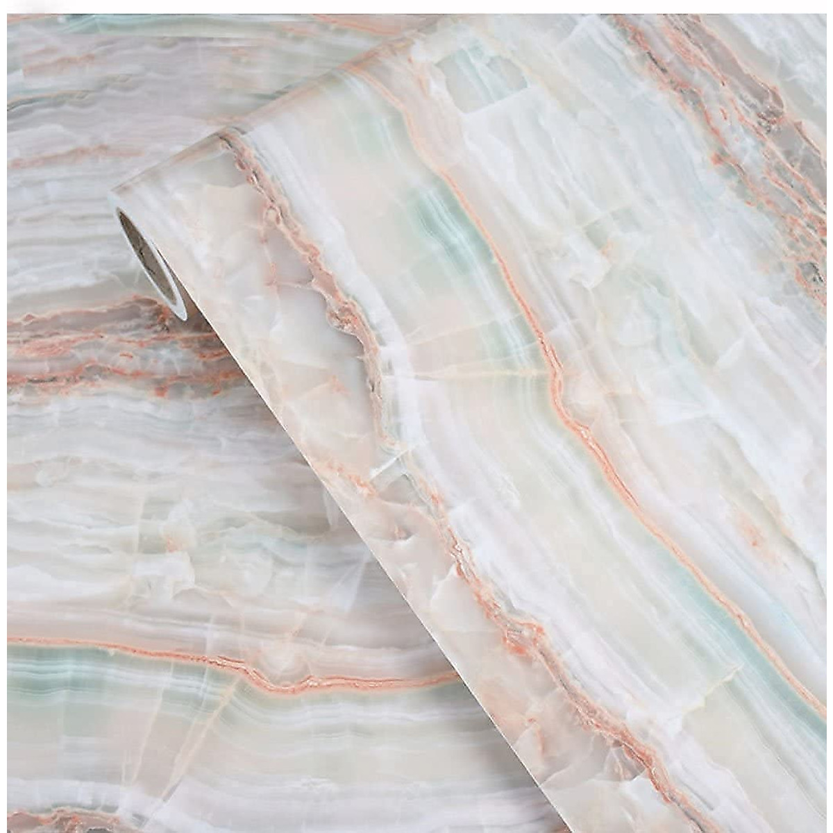 Peel and Stick Vinyl Marble Granite Contact Paper for Kitchen Counter Top Table Desk Furniture Wall Decal Removable Waterproof 15.7X117 Inches