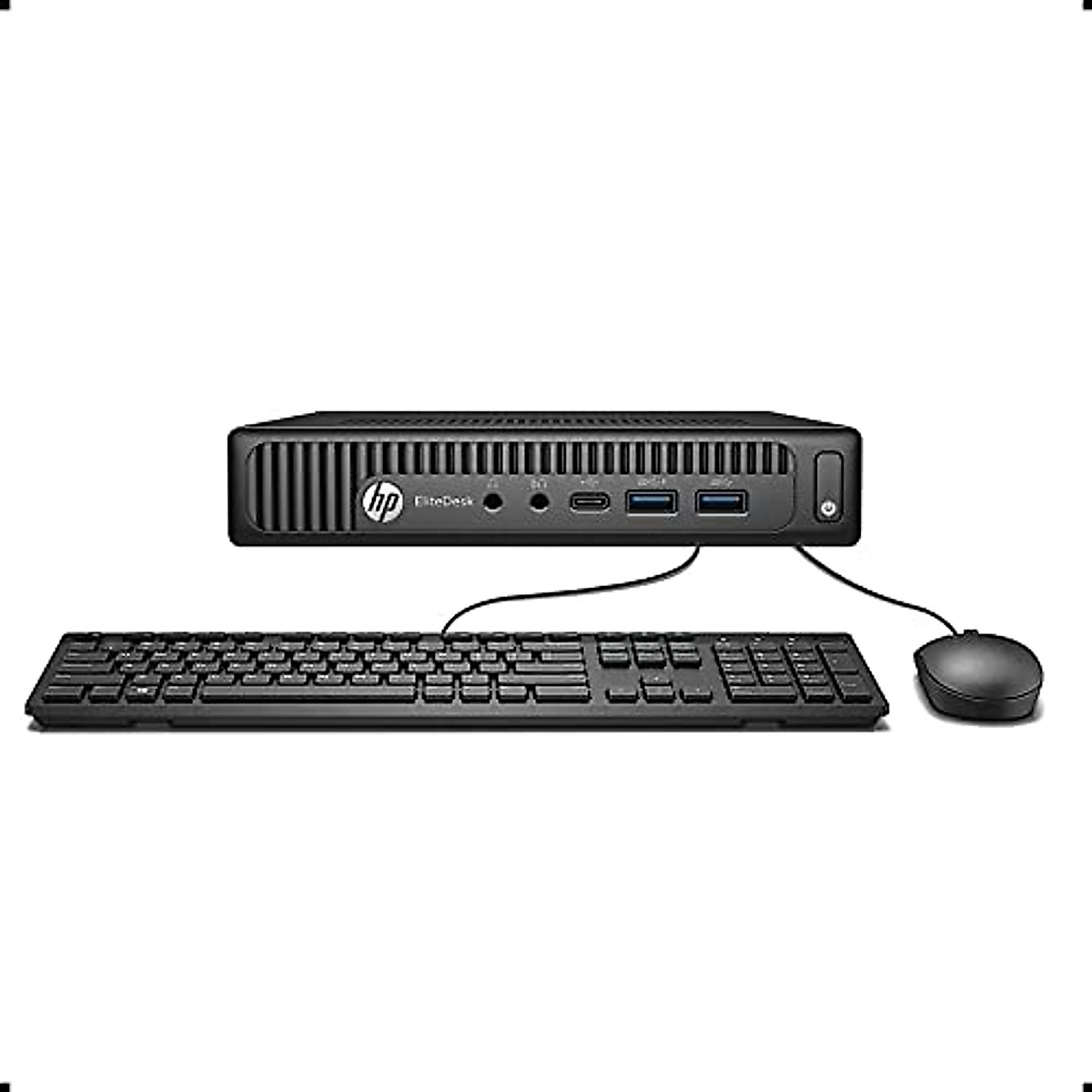 HP EliteDesk 800 65W G2 Business Mini PC Desktop Computer/Intel Quad-Core i5-6500T up to 3.1GHz/ 8GB DDR4 RAM/ 256GB SSD/WiFi/Bluetooth/USB 3.0/ Windows 10 Professional OS(Renewed)