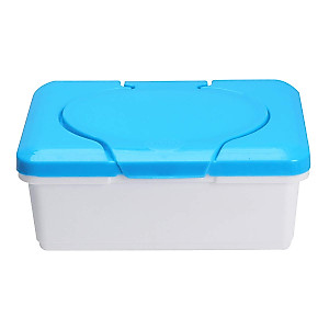 EXCEART 2pcs Diaper Wipes Dispenser Baby Wipes Holder Case Wet Tissue Box Container Desktop Organizer for Office Home Portable Wipes Dispenser