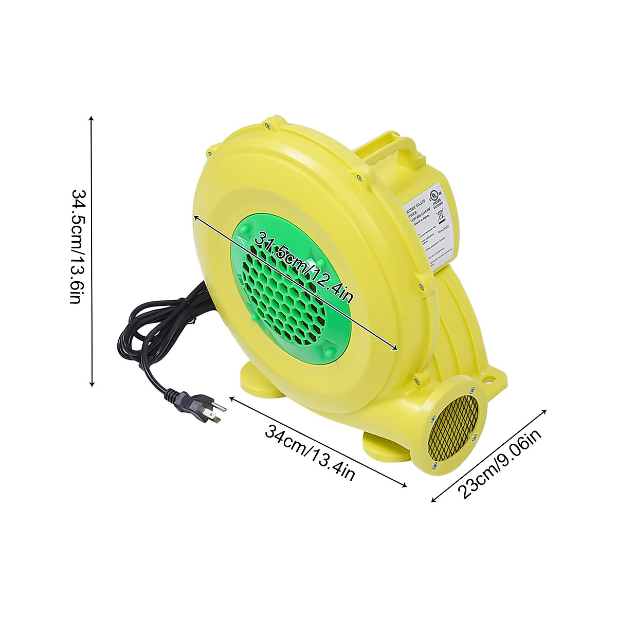 Inflatable Bubble House Bubble Tent with 350w Air Blower, PVC Commercial Outdoor Transparent Room Bubble Tent for Camping, Parties, Garden Picnic(118" Diameter, 78" Tunnel)