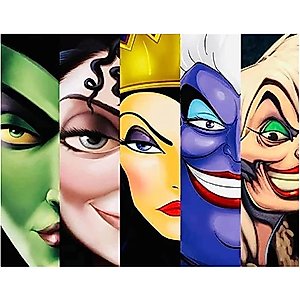 BOMUVI Paint by Numbers for Adults Beginner Paint by Numbers for Adults DIY Paint by Number Kits Acrylic Painting Villain Paint by Number Kits on Canvas Home Decor Gift for Adults Kids 16x20 in