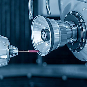 Weewooday 50 Pieces Burr Grinding Stone File with Plastic Storage Box, Polishing Grinding Tool Grinding Bits for Chainsaw Sharpener, 3/16 Inch/ 4.8 mm