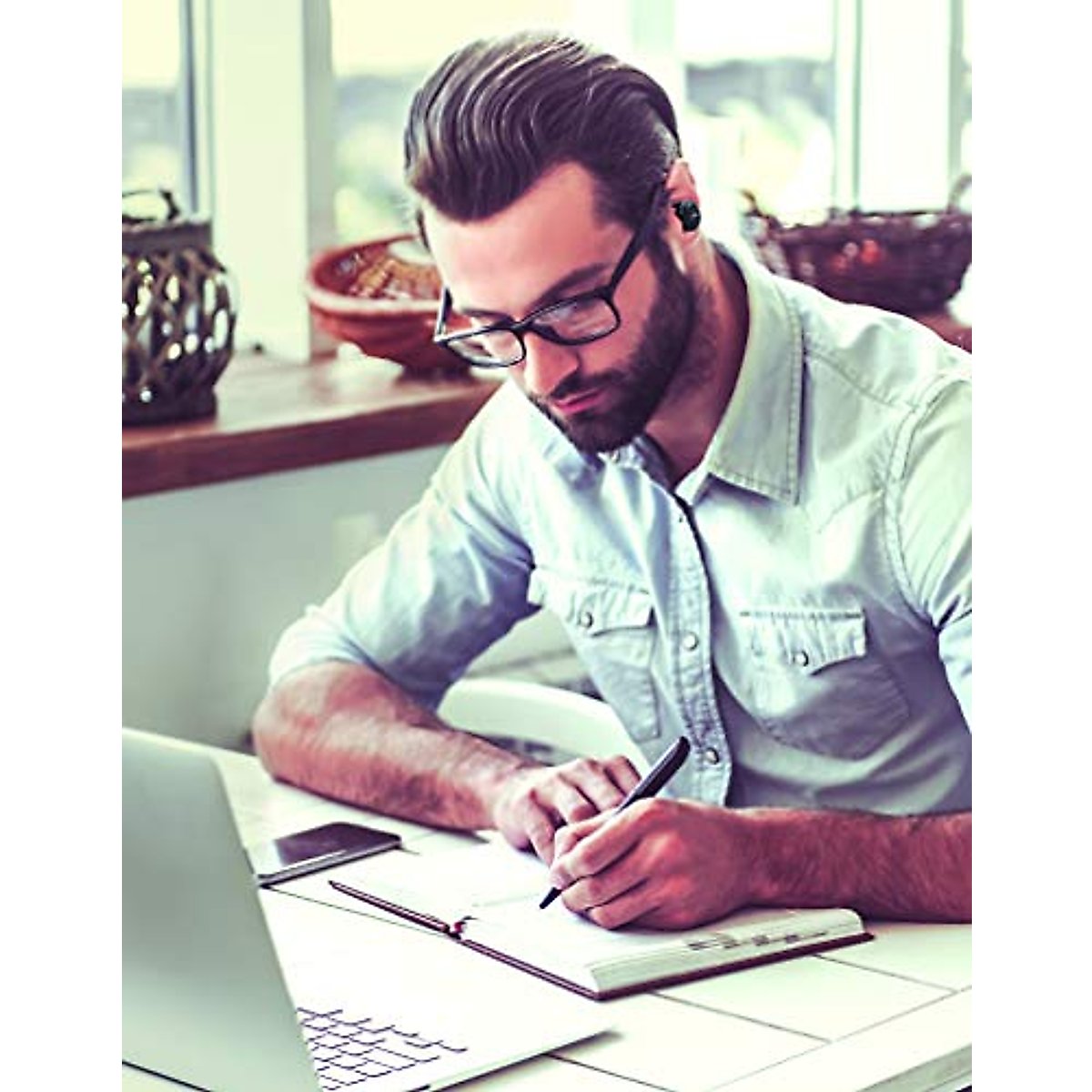 Altec Lansing True Evo+ Truly Wireless Earphones, 4 Hours of Battery Life, Receive Up to 4 Charges on The Go, Access Siri or Google Voice Assistant via Bluetooth Through Your Smartphone, MZX659-BLK