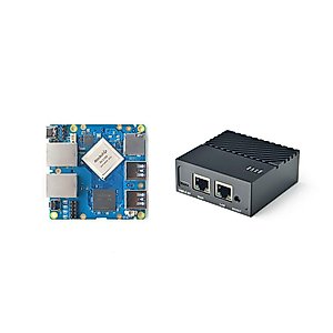 FriendlyElec Nanopi R4S Mini Router OpenWRT with Dual-Gbps Ethernet Ports 4GB LPDDR4 Based in RK3399 Soc for IOT NAS Smart Home Gateway (Without MAC Chip)