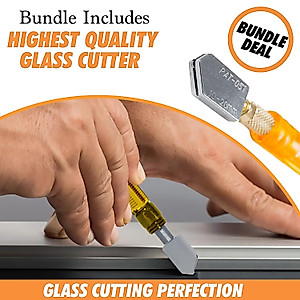 Glass Bottle Cutter - Professional Grade Tool for Precise Bottle Cutting: DIY Kit for Wine, Beer, and Liquor Bottles with Safety Accessories