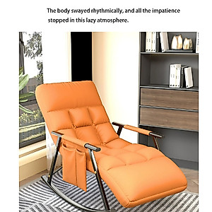 HASWEX Wide Rocking Chair Outdoor Patio Rocking Chair, Adjustable Padded Cushion Rocker Recliner Chair Outdoor for Front Porch,with High Back and Deep Seating