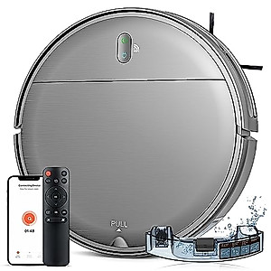 MAMNV Robot Vacuum and Mop Combo, WiFi/App/Alexa, Robotic Vacuum Cleaner with Schedule, 2 in 1 Mopping Robot Vacuum with 230ML Water Tank, Self-Charging, Slim, Ideal for Hard Floor, Pet Hair, Carpet
