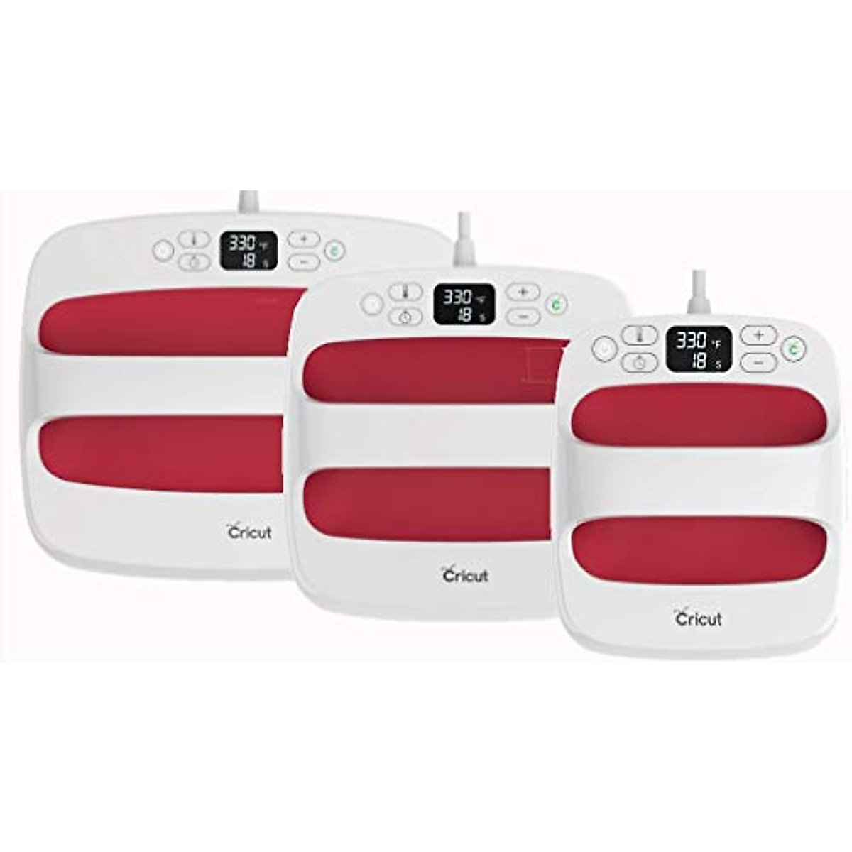 Cricut EasyPress 2 Heat Press Machine (9 in x 9 in), Ideal for T-Shirts, Tote Bags, Pillows, Aprons & More, Precise Temperature Control, Features Insulated Safety Base & Auto-Off, Raspberry