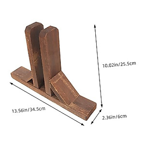 MERRYHAPY Solid Wood Screen Base Fences Wear-Resistant Divider Bracket Home Divider Stand Room Partition Support Bases Patio Fence Base Household Divider Stand Thickened Divider Stand Wooden