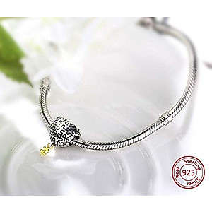 Bolenvi Missing Puzzle Piece Heart Valentines Day 925 Sterling Silver Charm Bead Pendant for Pandora & Similar Charm Bracelets or Necklaces