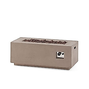 Christopher Knight Home 317511 Aidan Fire Pit, Light Gray